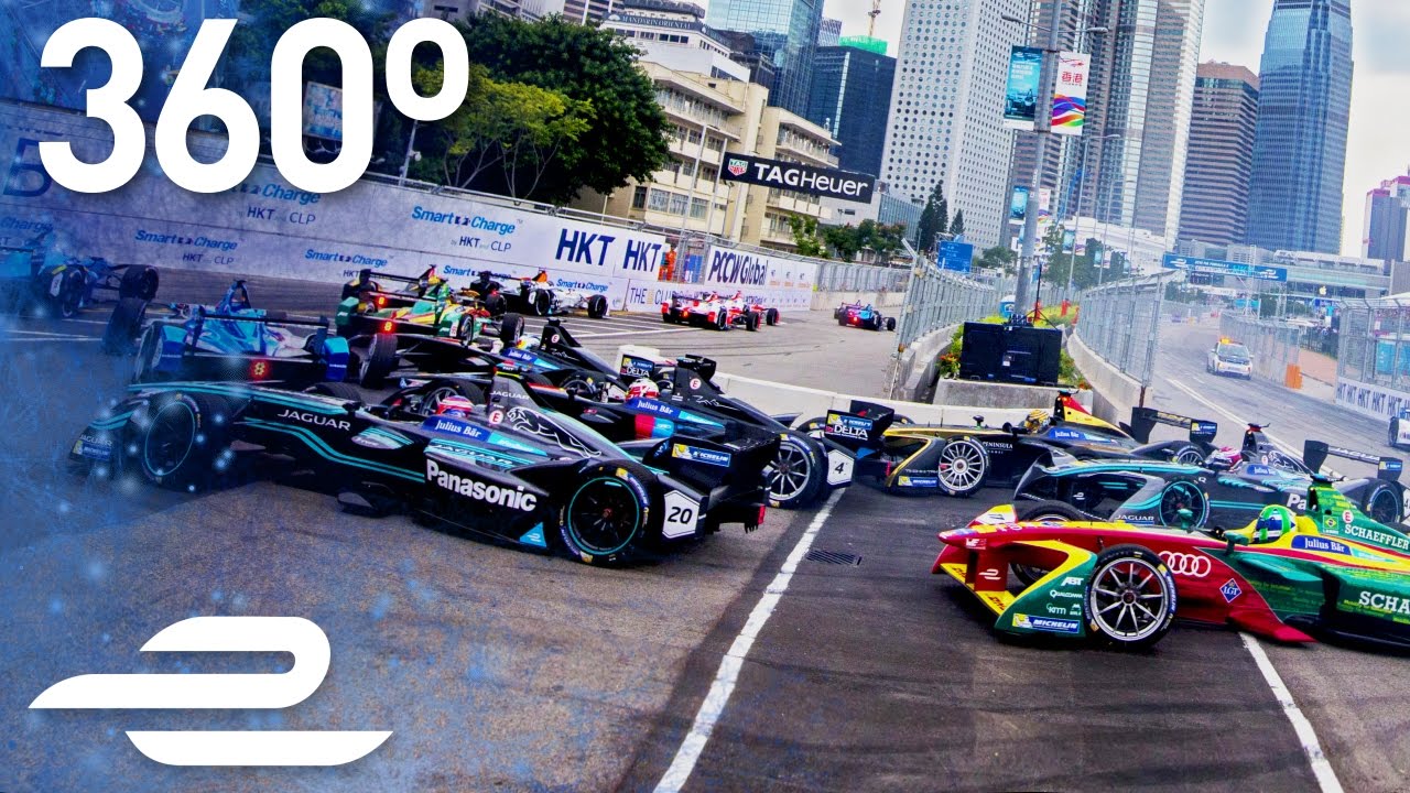 Formula E 360° Moments: Hong Kong ePrix First Corner! - YouTube