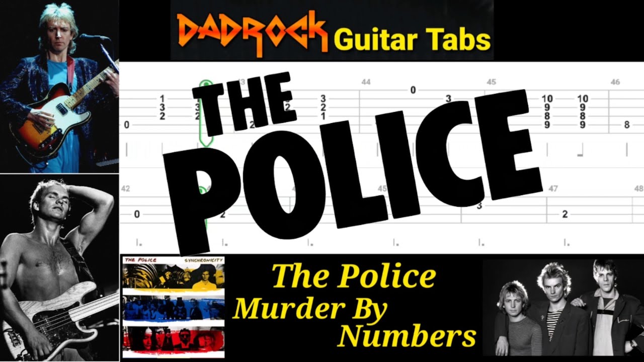 Murder By Numbers - The Police - Guitar + Bass TABS Lesson - YouTube