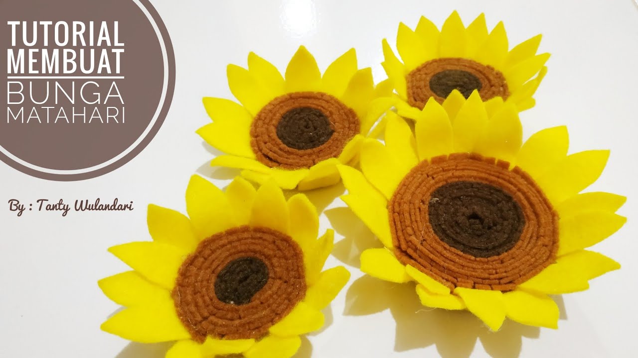 TUTORIAL Membuat Bunga Matahari - YouTube