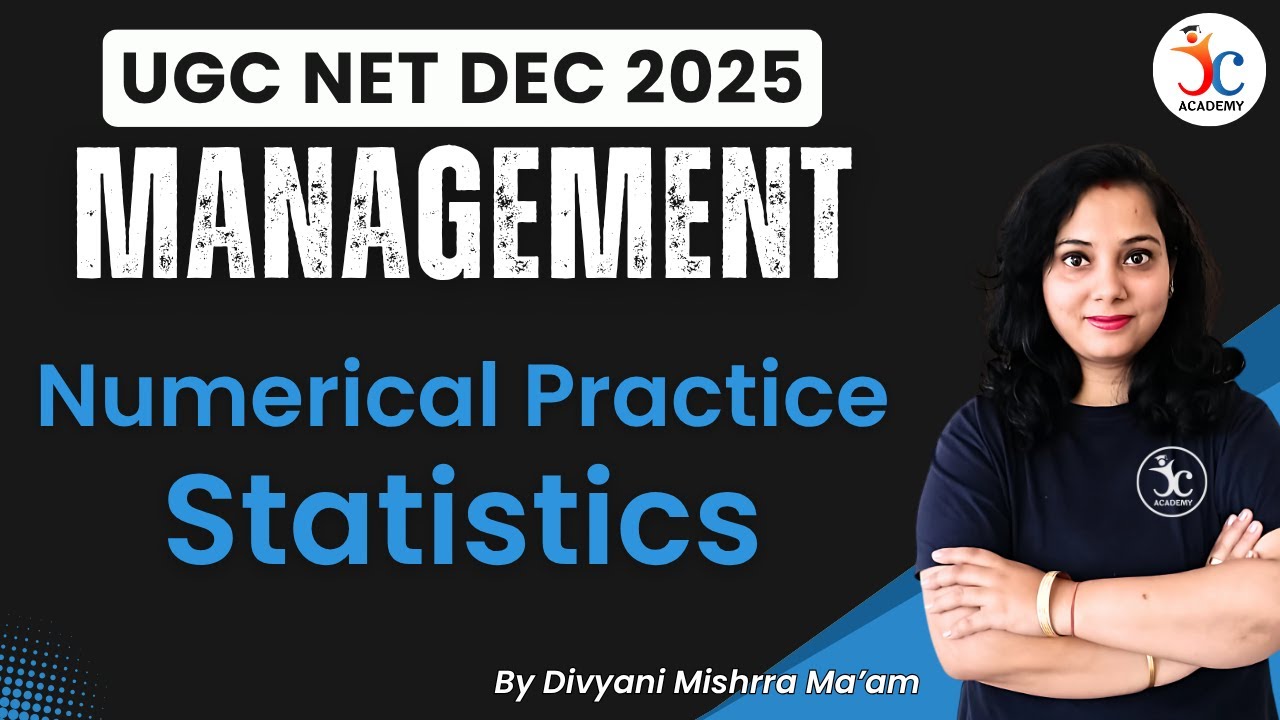 UGC NET Management Paper 2 | Numerical Practice - Statistics | UGC NET ...