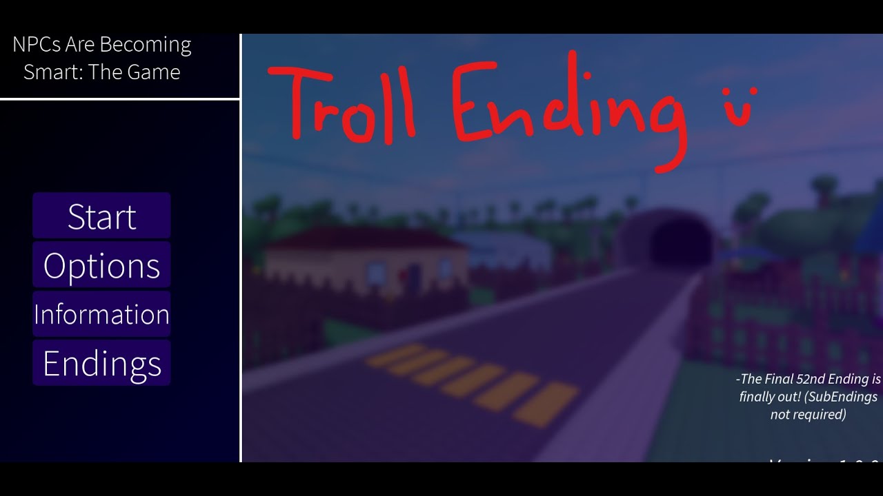 Troll ending ROBLOX NPCs are becoming smart! (52nd ENDING!) - YouTube