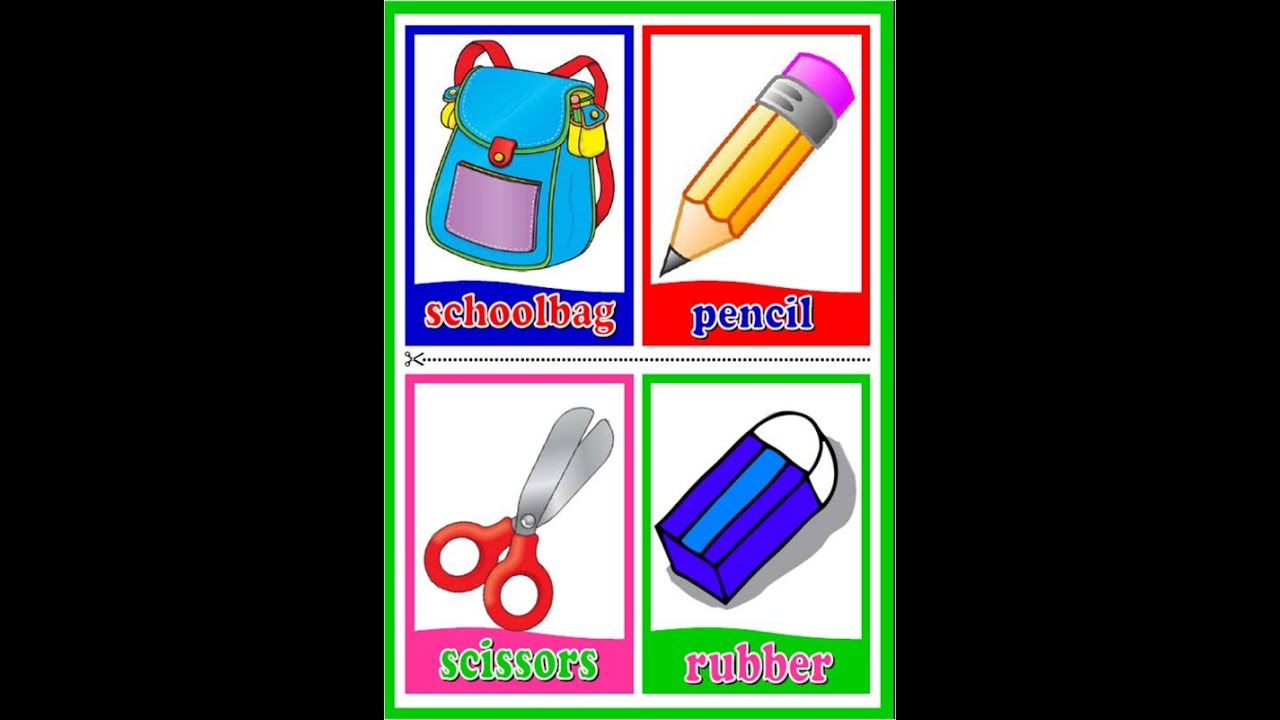 0.9 Learn ClassRoom Objects for KIDS - YouTube