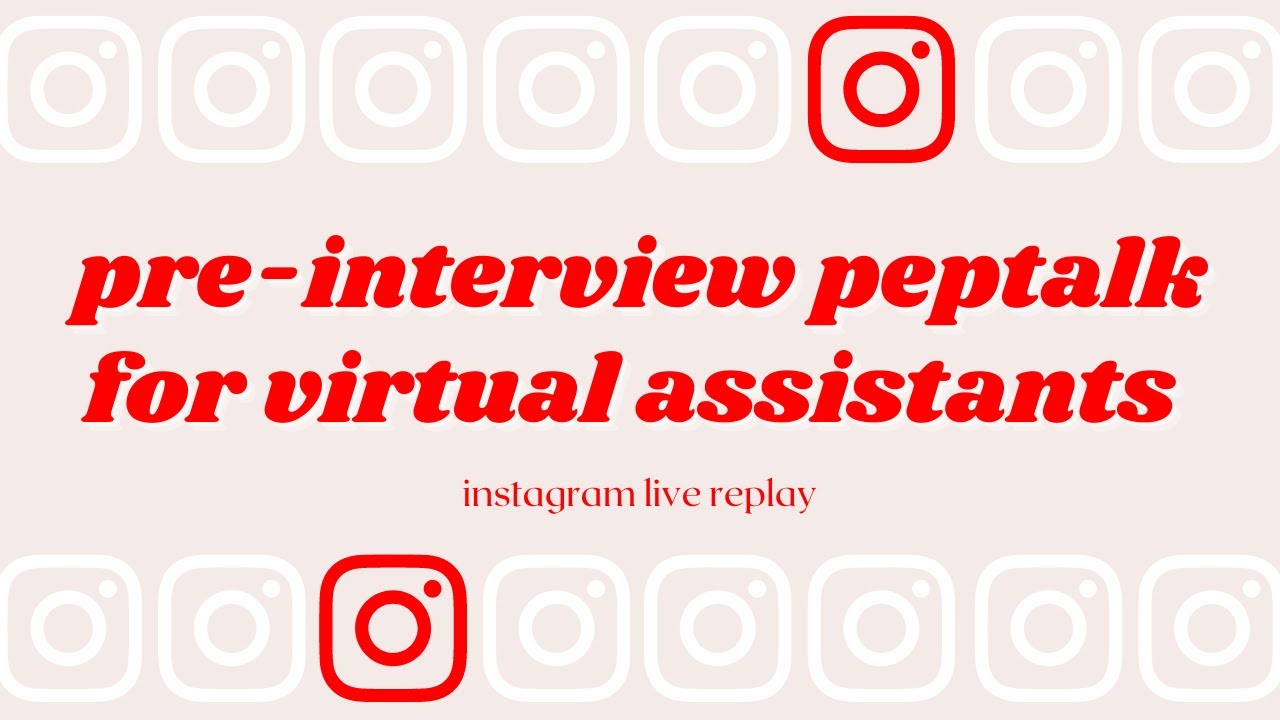 PRE-INTERVIEW PEP TALK | why you're the expert | virtual assistant pep ...