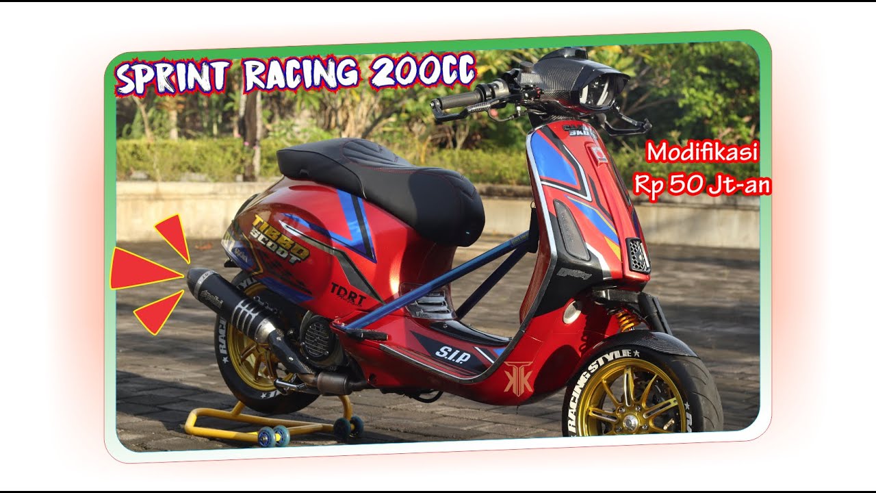 MODIFIKASI VESPA MATIC BOREUP RACING STYLE | Keneketo Daily - YouTube