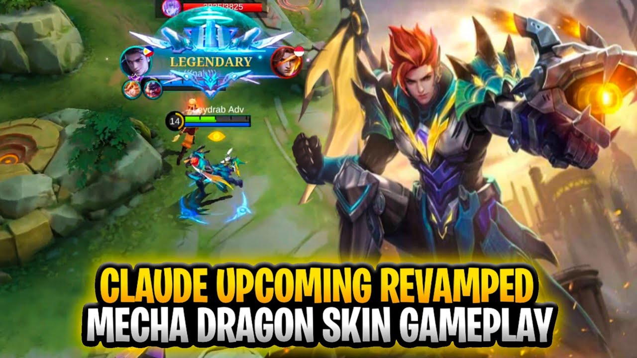 Claude Upcoming Revamped Skin | Mecha Dragon Gameplay | Mobile Legends ...