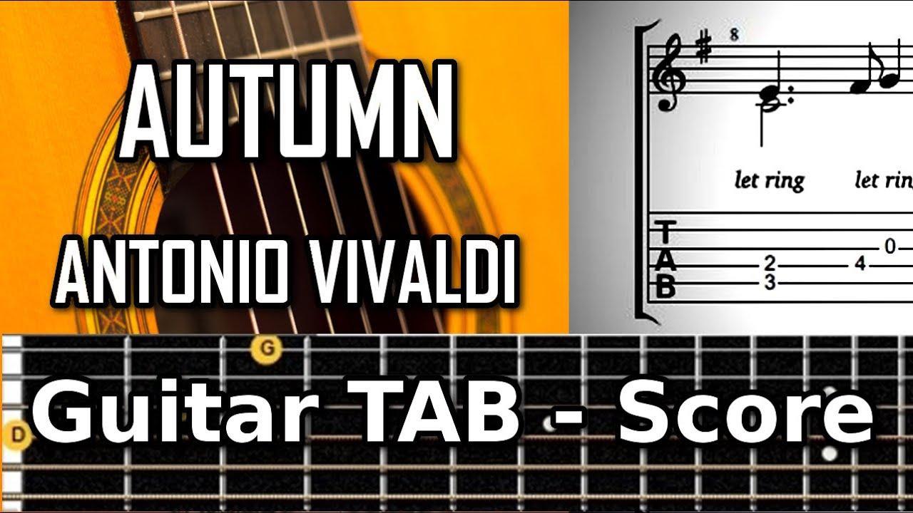 Theme From " AUTUMN " - Vivaldi - The Four Seasons - Easy guitar TAB ...