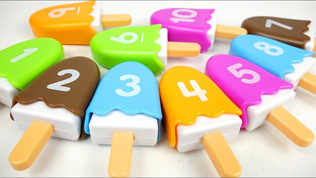 Learn Colors Ice Cream Popsicles Educational Kids Video - YouTube