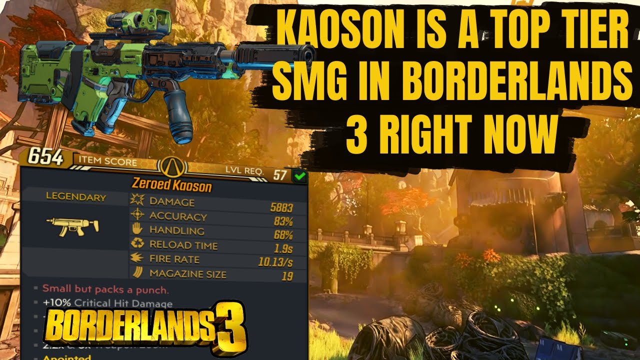 Kaoson Is My New Favorite DAHL SMG Borderlands 3 Mayhem 6 Exclusives ...