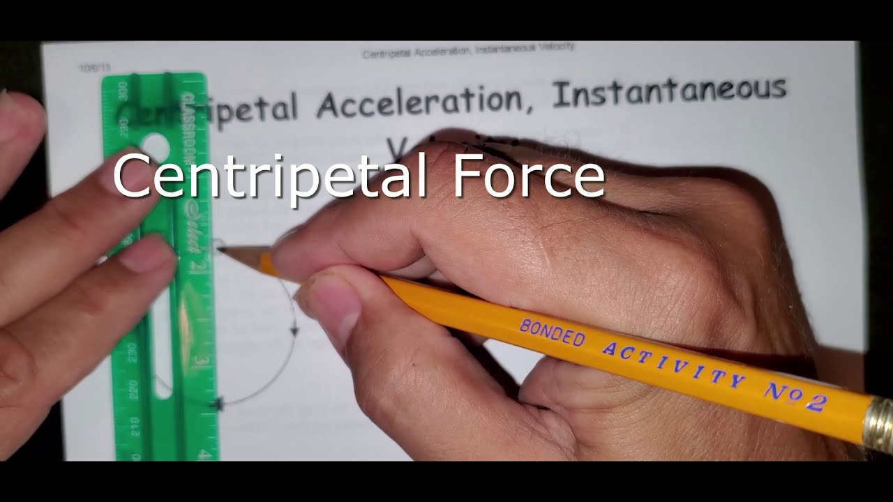 Drawing Centripetal Force and Velocity Vectors - YouTube