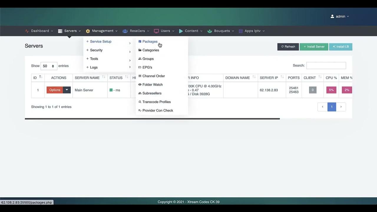 install panel xtream mod ck 41 - YouTube