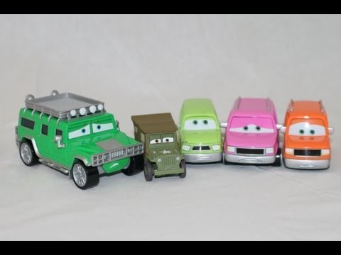 Disney Cars Sarge's SUV Boot Camp with TJ Hummer Frank Pinkerton ...