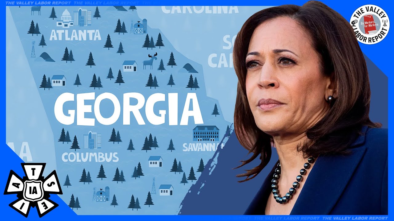 Union Stagehand Talks About Knocking Doors for Harris in GA - YouTube