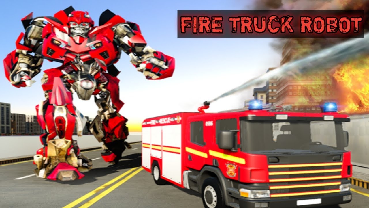 Fire truck transformers || ROBOT PEMADAM KEBAKARAN - YouTube