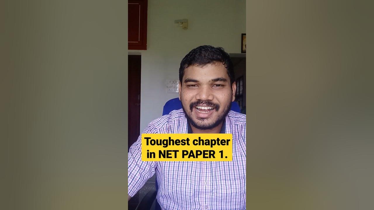 Toughest Chapter In NET PAPER 1 To Focus For NET Exam YouTube toughest-chapter-in-net-paper-1-to-focus-for-net-exam-youtube