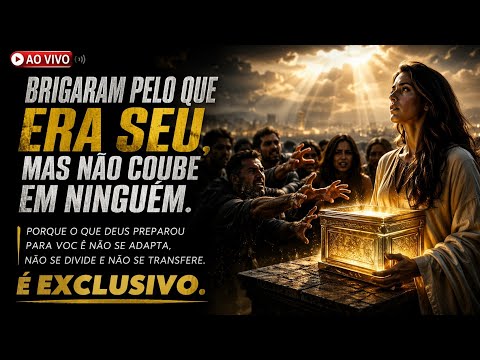 💢 AO VIVO 💢 O QUE DEUS PREPAROU PARA VOCÊ É EXCLUSIVO, NÃO CABE EM MAIS NINGUÉM. SÁBADO 04/04/26.