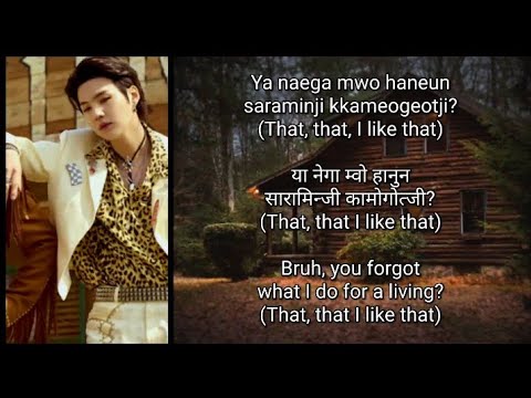 PSY- That That song (prod & feat Suga) in Hindi and English romanized ...