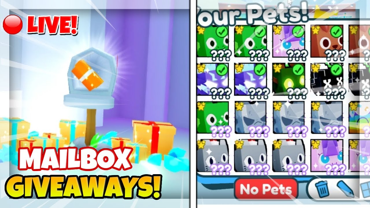 🔴LIVE🔴Mail Box Giveaways in Pet Simulator X! road to 30.2k subs - YouTube