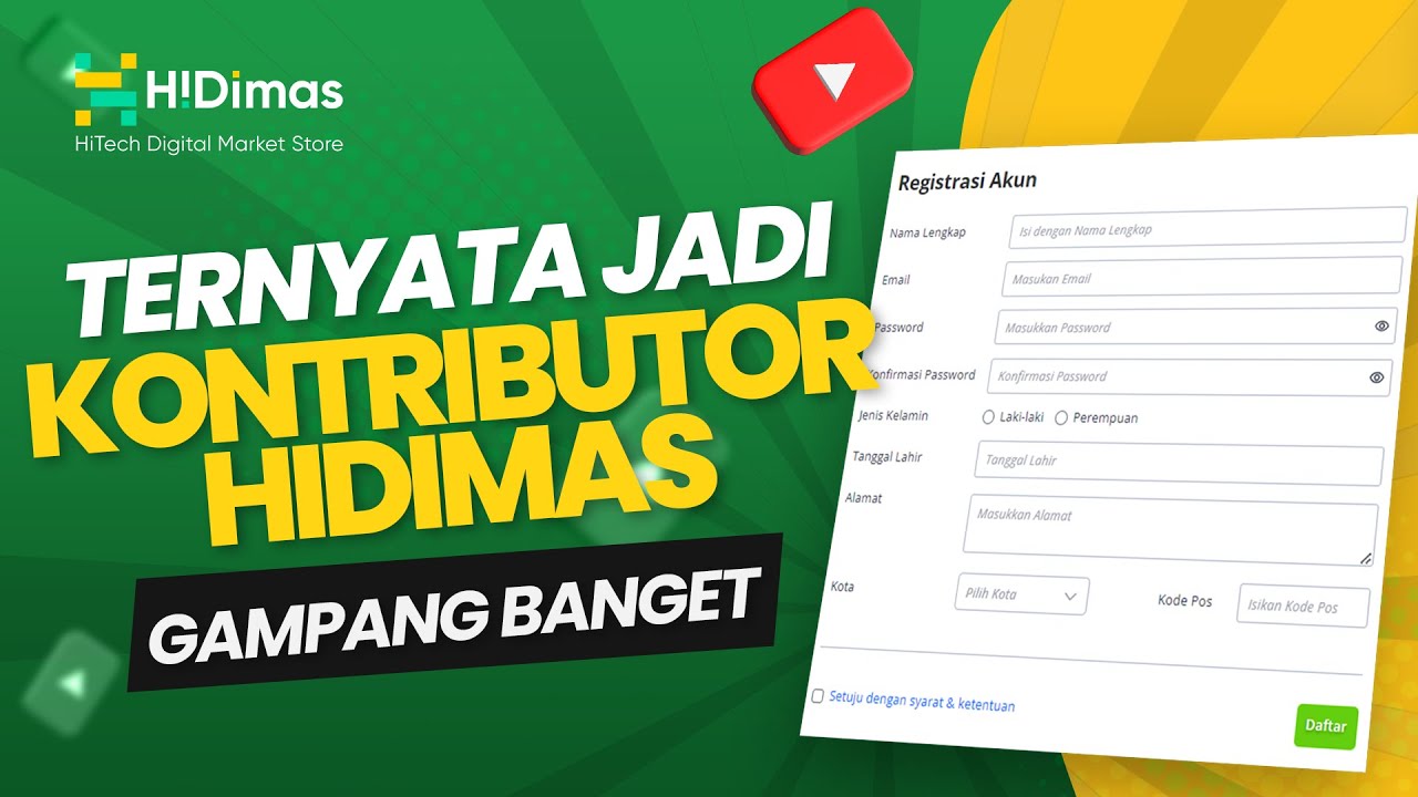 HiDimas 101: Cara Mendaftar dan Upload File - YouTube