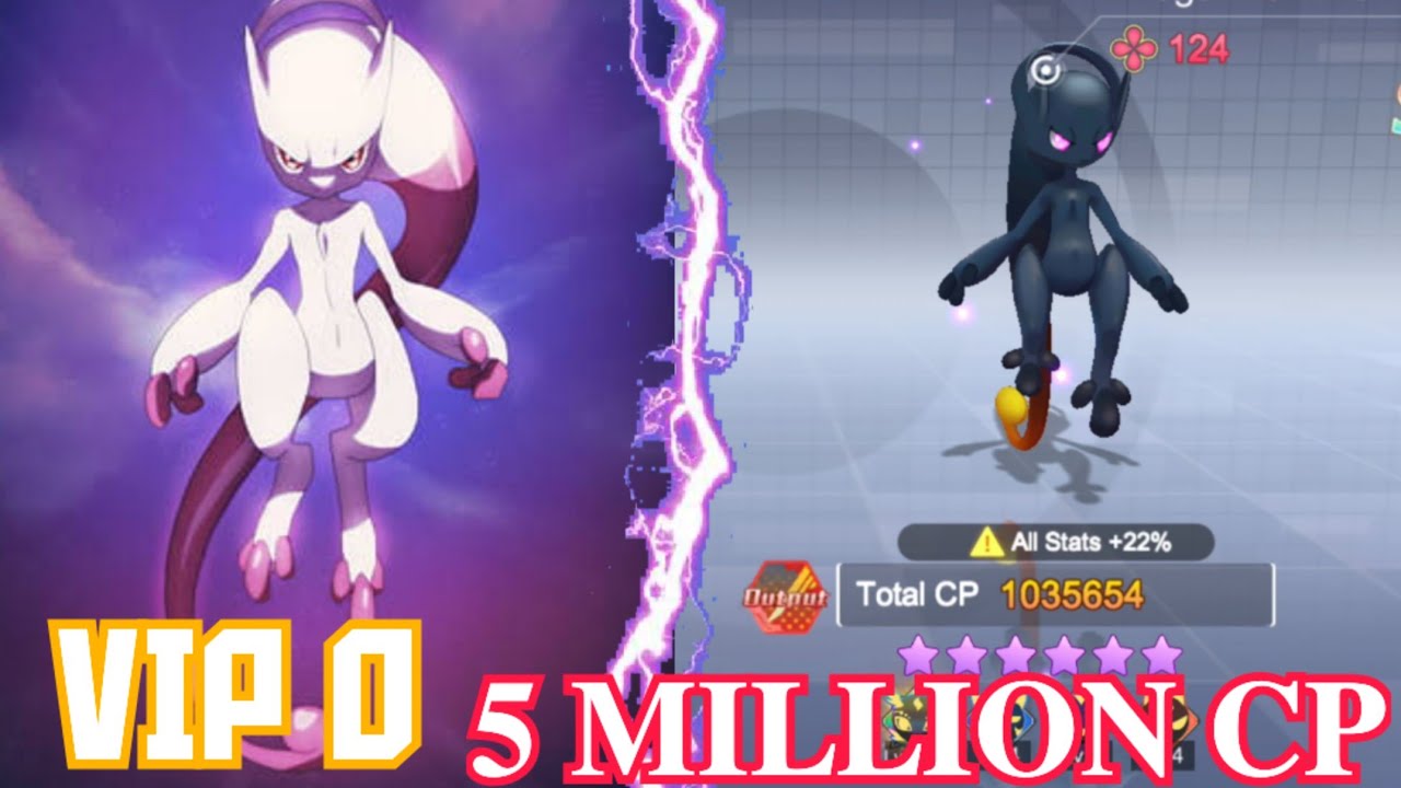 VIP 0 5 MILLION CP AND STRONGEST MEGA MEWTWO Y | POKEVRSE WORLD | ated ...