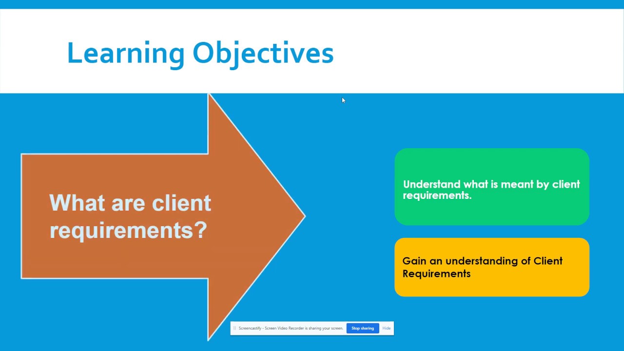 IMedia R081 (LO2) - Client requirements revision - YouTube