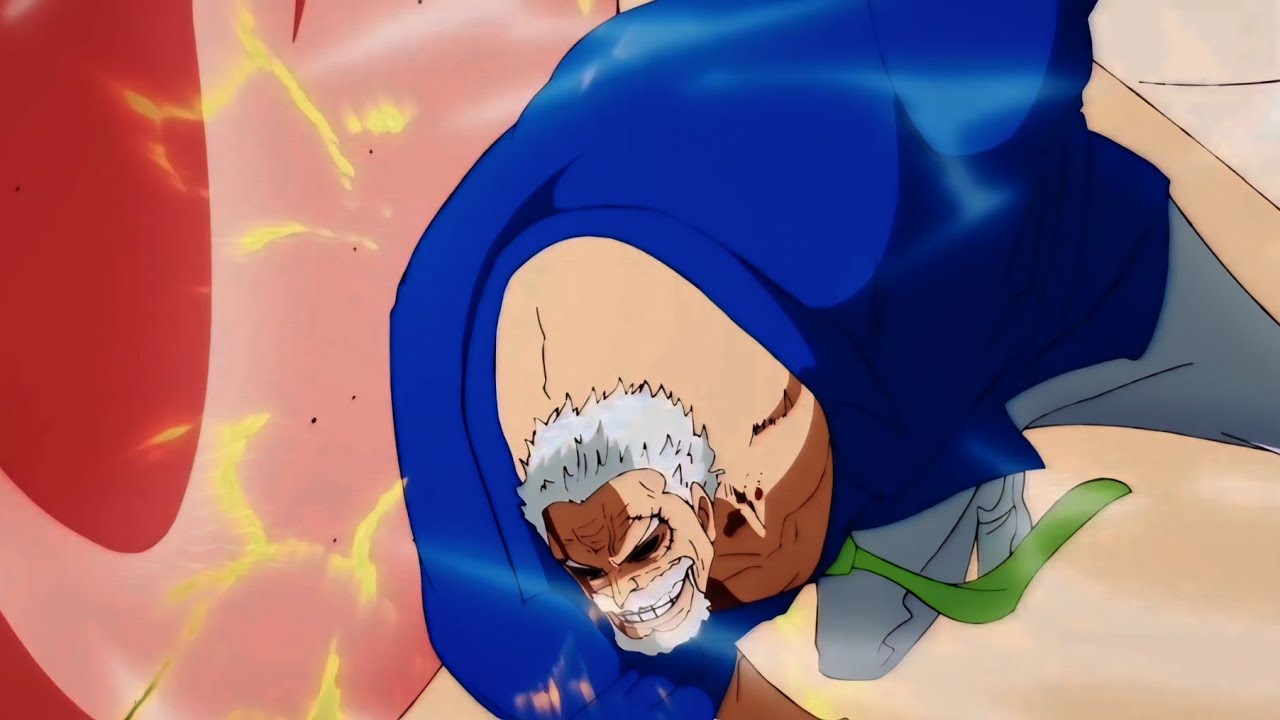 78 Years Old Garp Knocks out Sanjuan Wolf of The Blackbeard Pirates ...