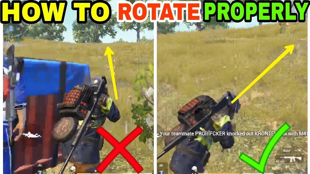 HOW TO ROTATE PROPERLY • PUBG MOBILE GAMEPLAY BREAKDOWN - YouTube