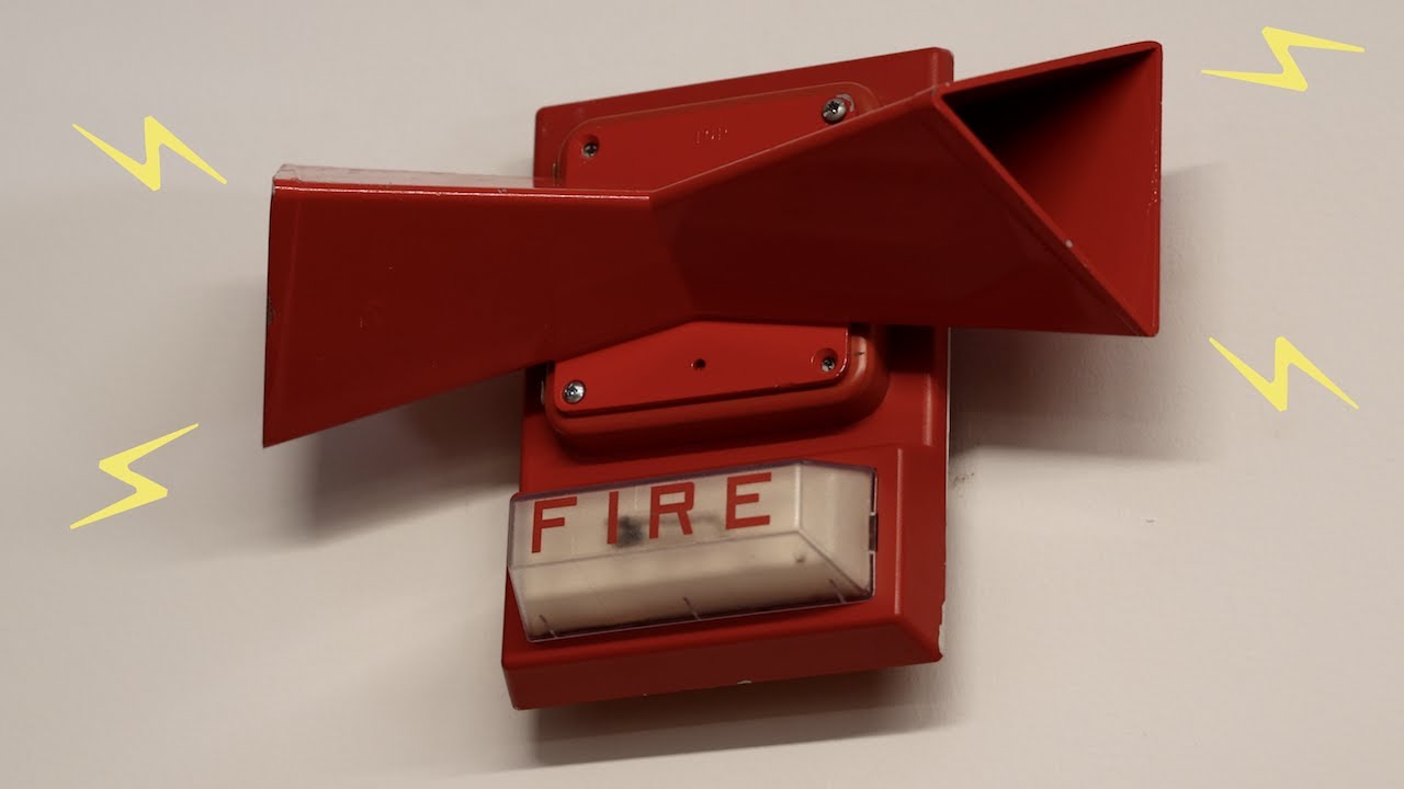 Garage Fire Alarm System Test 28 | Simplex Double Horn Projector! - YouTube