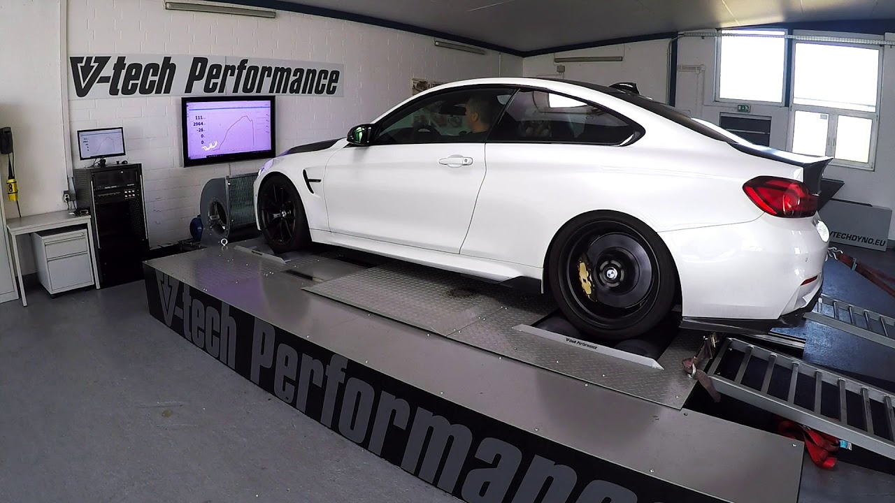 Vtech-Performance Leistungsmessung BMW M4 F82 458PS / 595Nm Dyno - YouTube