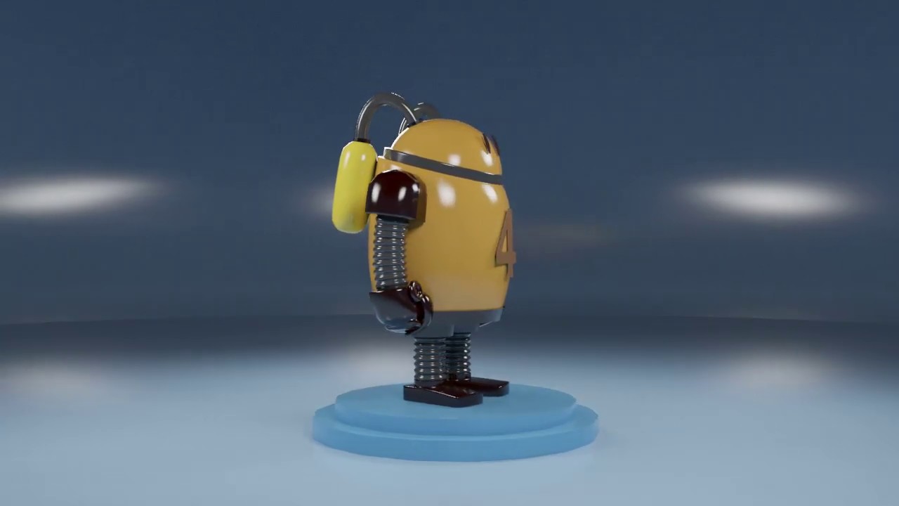 robot renderizado en 360 3d Max - YouTube