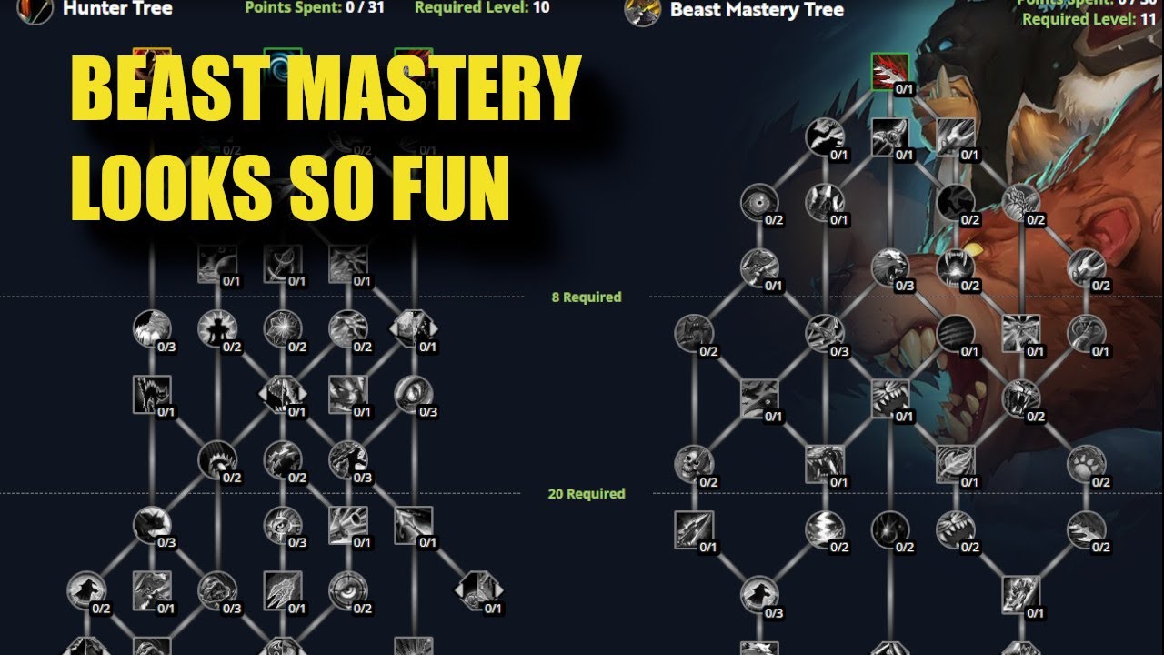 Hunter Class and Beast Mastery Tree Review - It looks SO fun? - WoW ...