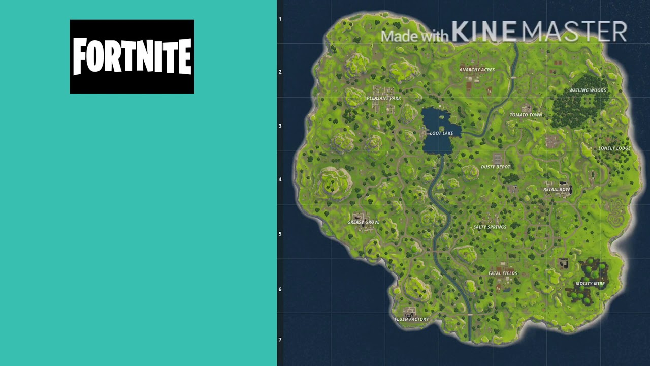 Fortnite maps through the seasons 1-13 - YouTube