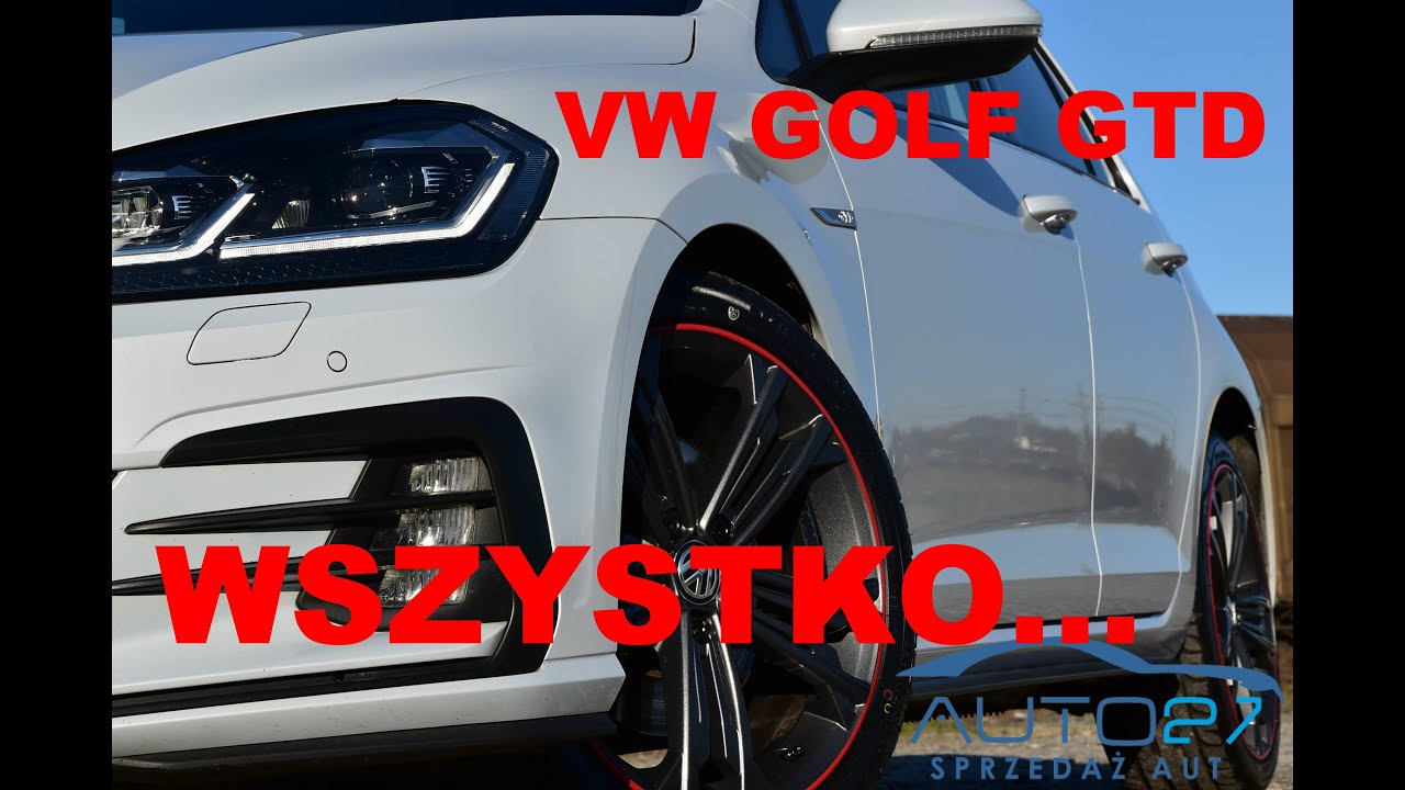 #AUTO27 - SPRZEDANY - TEST - Volkswagen GOLF GTD mr2018r. Silver/White ...