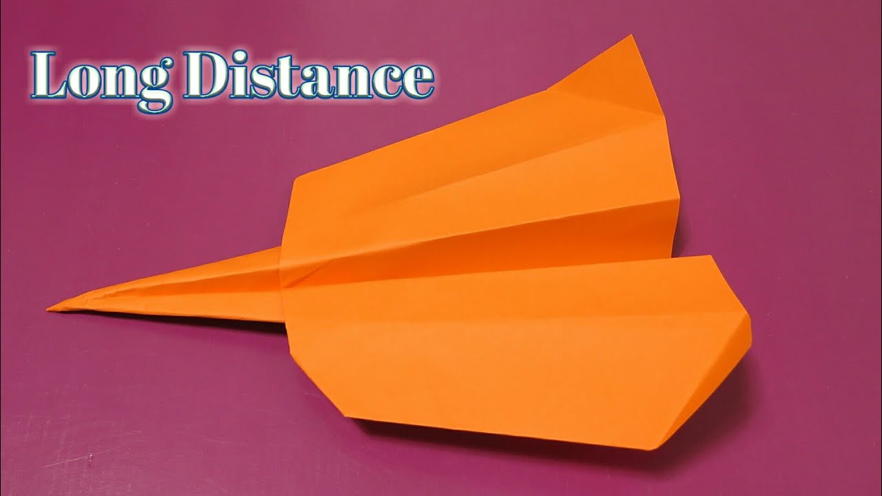 How to Folding Long distance Paper Airplane that Flies / 장거리 종이비행기 ...