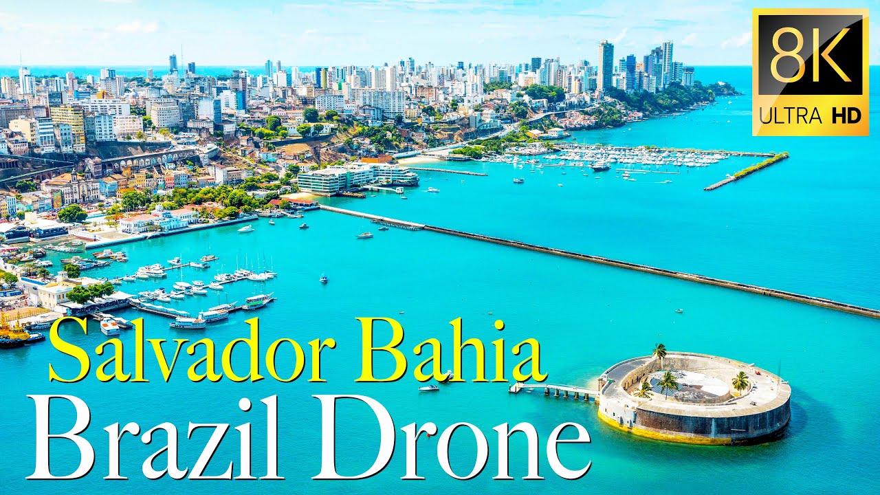 Salvador, Bahia, Brazil in 8K UHD Drone - YouTube