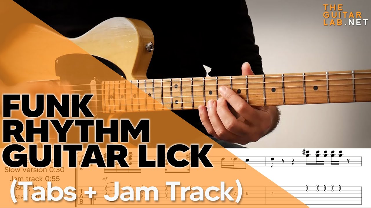 Funk Rhythm Guitar : Learn a great syncopated groove lick (with tabs ...