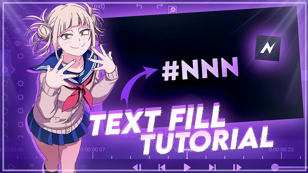 Text fill animation like Ae | Node Video AMV Tutorial - YouTube