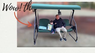 Everything to know about this Patio Porch Swing - ZZW 3 Seat Outdoor Porch Patio Swing with Stand 80
