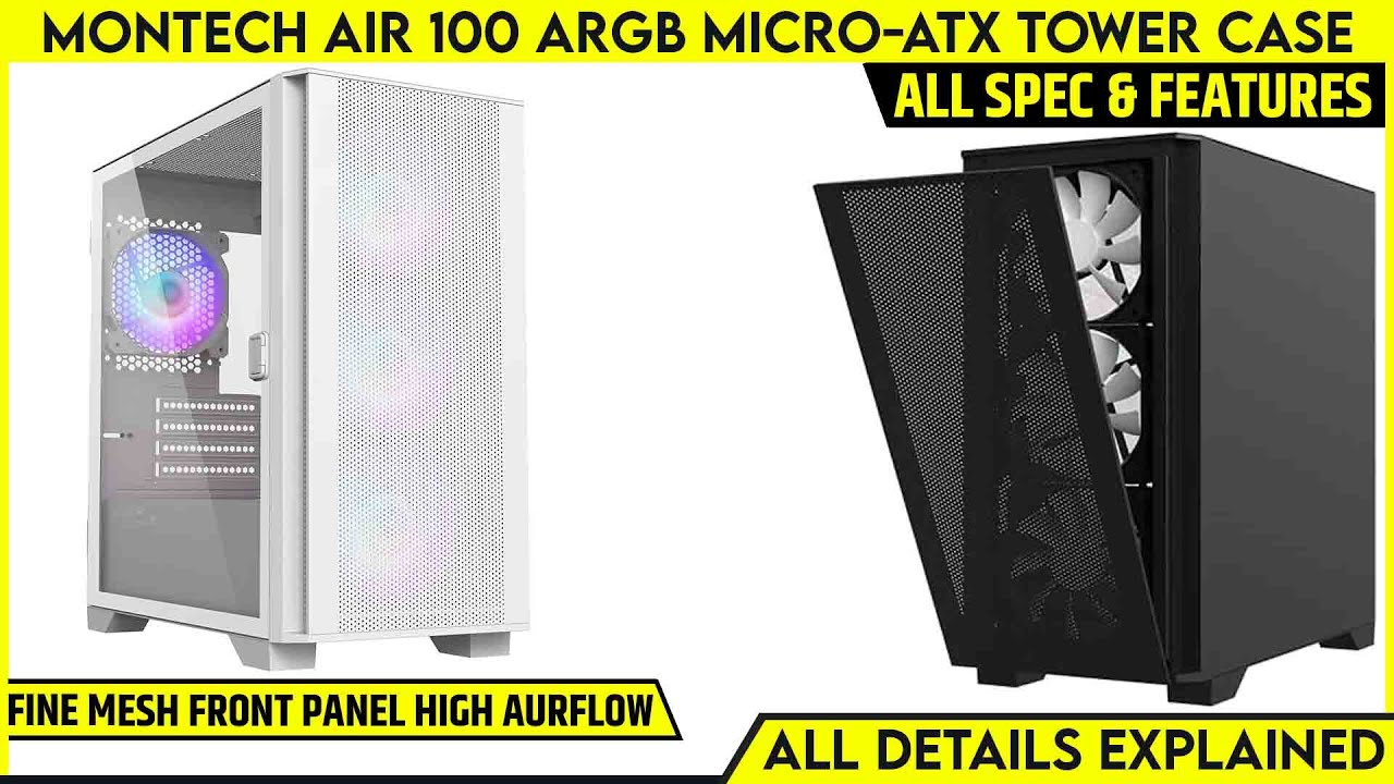 MONTECH AIR 100 ARGB and Lite Micro-ATX Cases Launched With High ...
