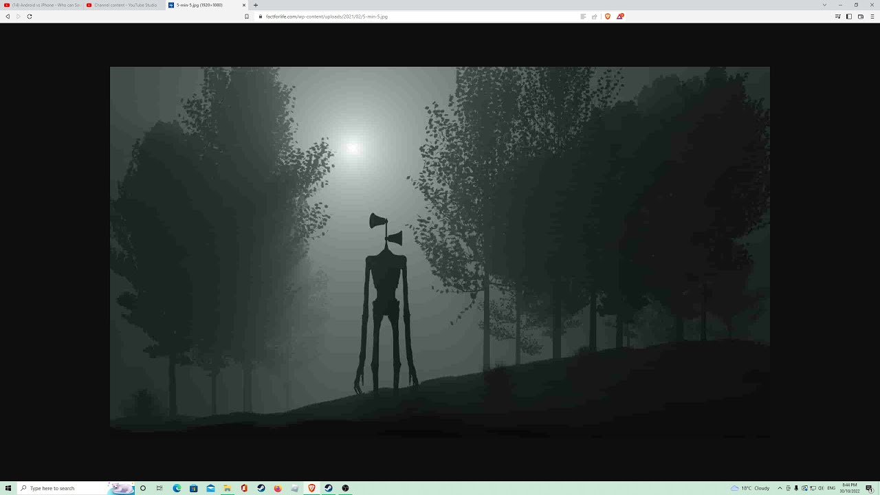 siren head back in the forest - YouTube