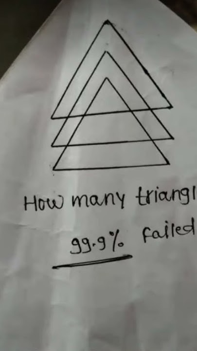 How many triangle are there ? - YouTube