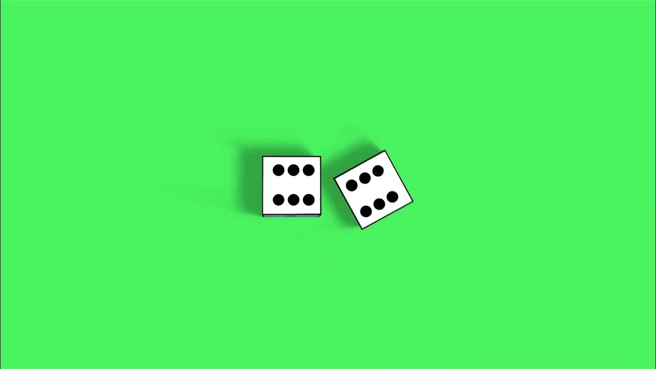 Dice Rolling Animation Green Screen - YouTube