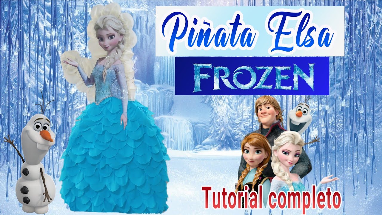 Tutorial piñata Elsa - YouTube
