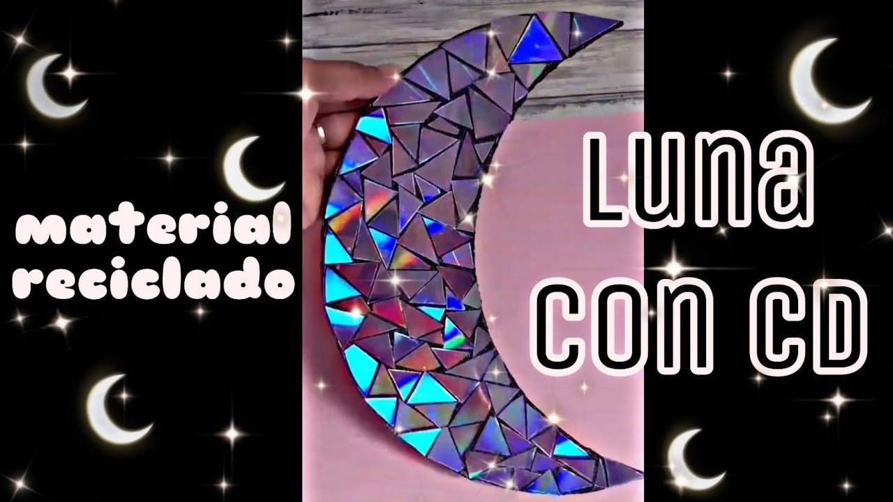 Luna con material reciclado-DIY - YouTube