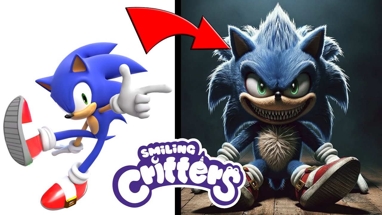 SONIC the Hedgehog ALL CHARACTERS as SMILING CRITTERS - YouTube