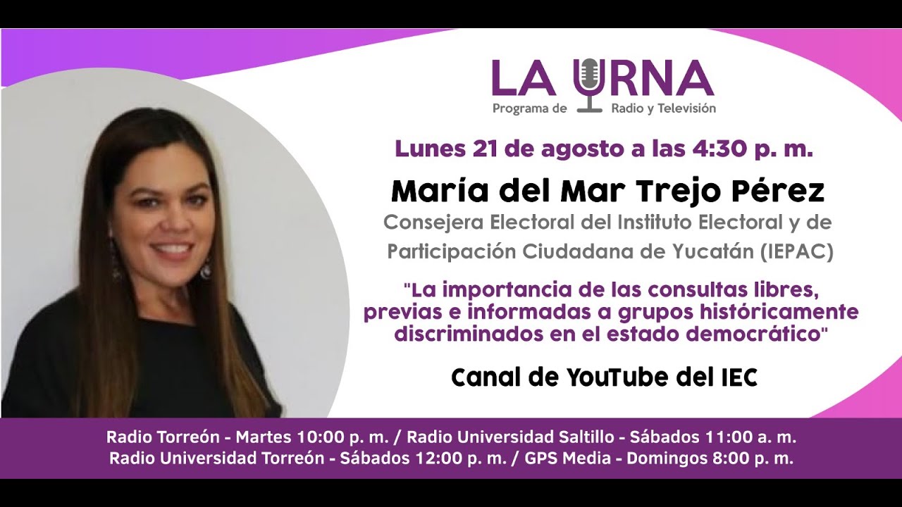 La Urna, programa de Radio y Televisión del IEC. Agosto 21 de 2023 ...