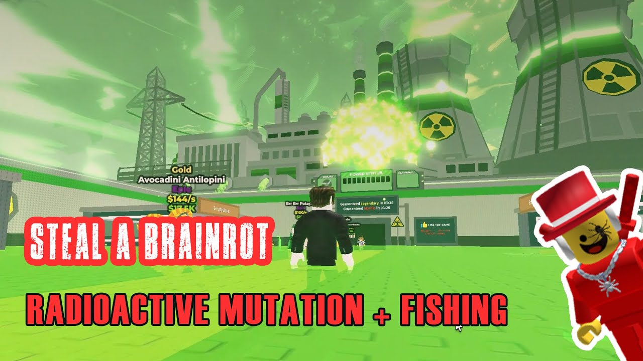 Radioactive Mutation + Fishing in Steal A Brainrot Roblox Game - YouTube