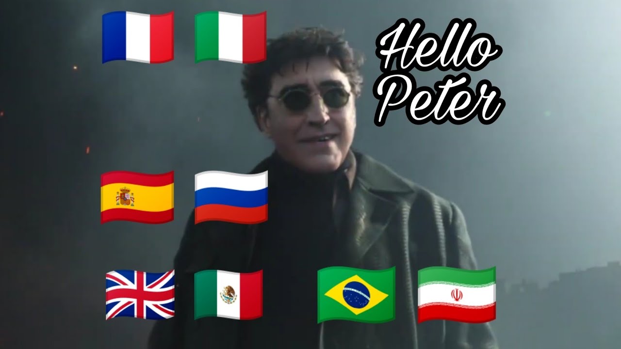 ''HELLO PETER'' IN DIFFERENT LANGUAGES! 🇬🇧🇧🇷🇲🇽🇮🇳🇵🇹🇷🇺🇮🇹🇲🇫 - YouTube