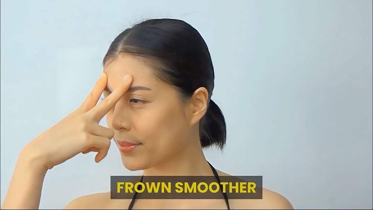 FROWN SMOOTHER FACE YOGA โยคะหน้าใบหน้าเรียบเนียน MIMP FIT FACE YOGA ...