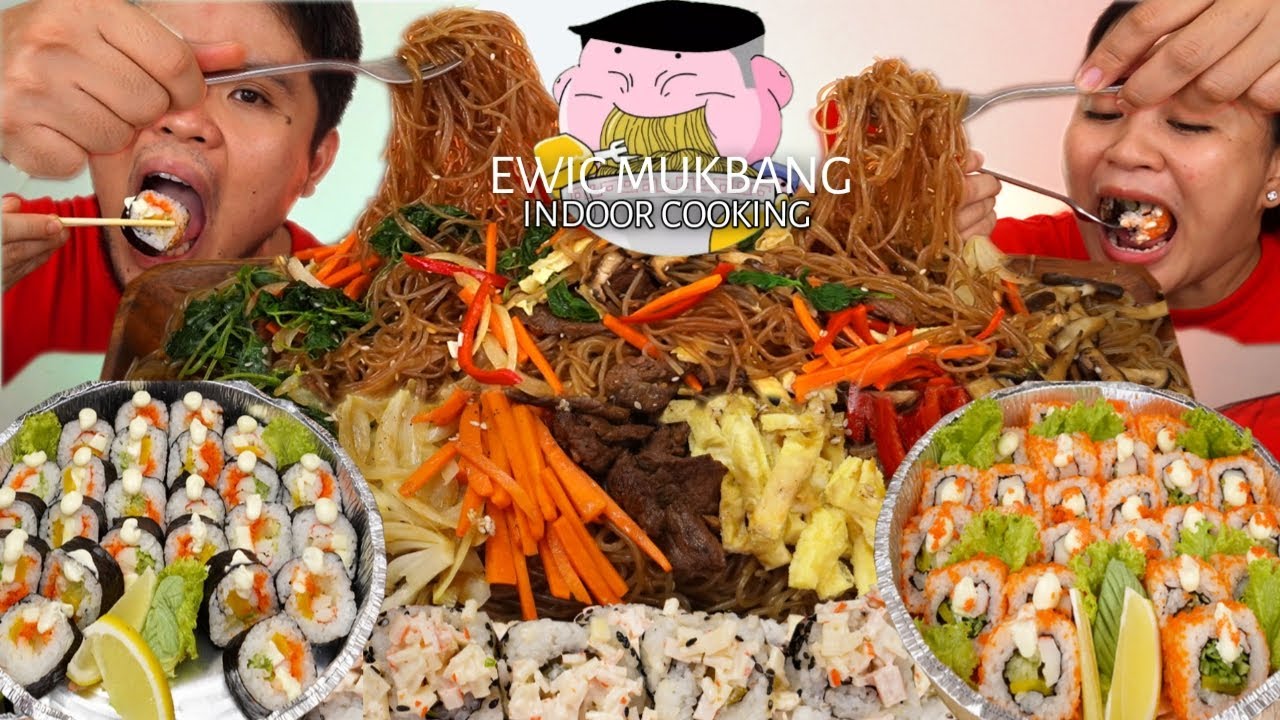 INDOOR COOKING | JAPCHAE (KOREAN GLASS NOODLES) | CALIFORNIA MAKI ...