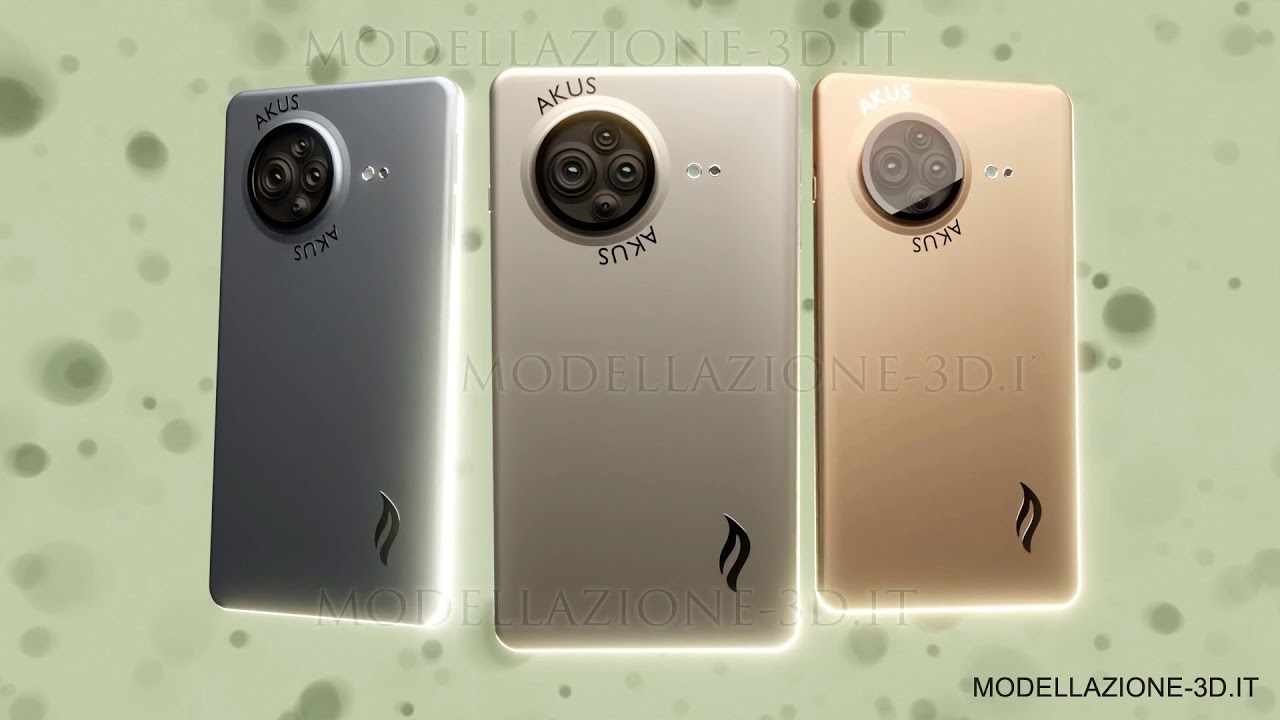 Smartphone presentation 3D - Concept design quad cam phone - 3D ...